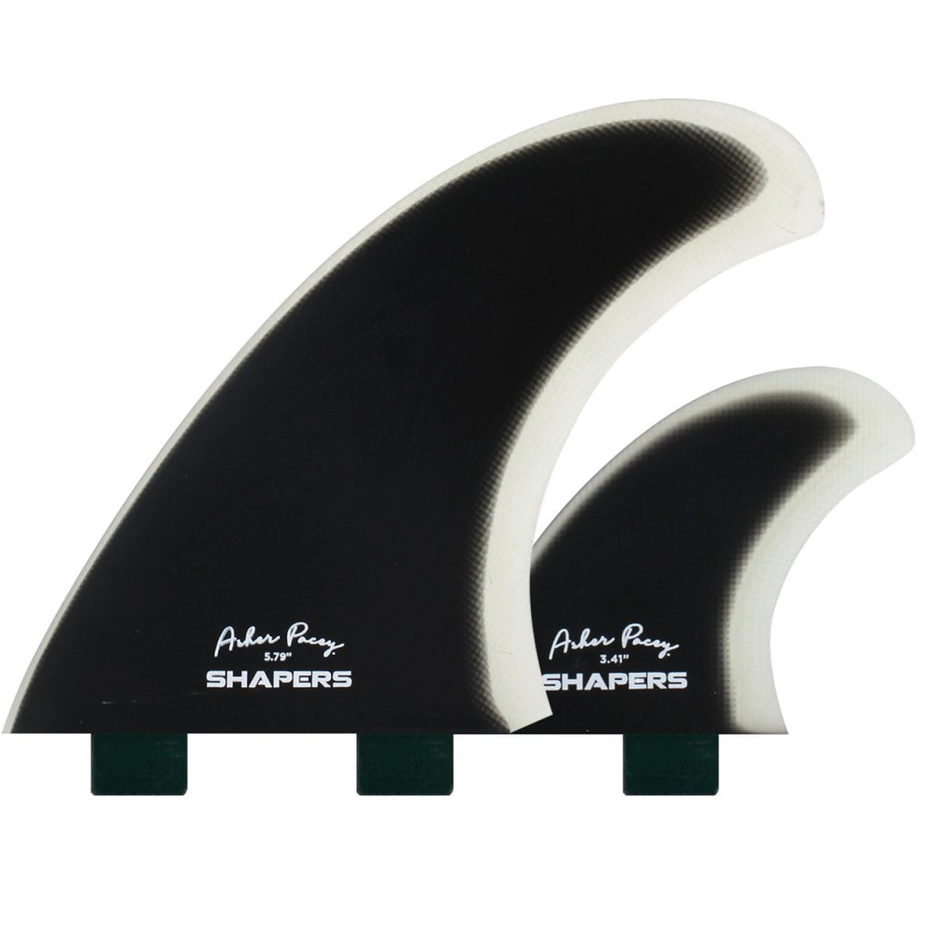 Shapers Asher Pacey 5.79" Twin+1 (FCS) - Cemento Surf Hardware
